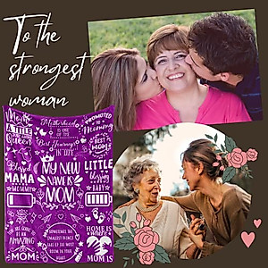 InnoBeta New Mom Gifts for Women, Mom to Be Gift Blanket, Pregnancy Gifts for First Time Moms, Gender Reveal Gifts, for New Parents, New Mommy, Flannel Throw Blankets 50"x 65"