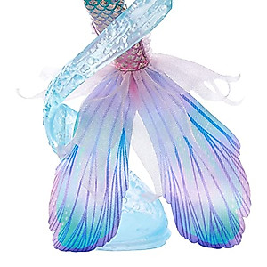 Mattel Disney The Little Mermaid Deluxe Mermaid Ariel Doll with Iridescent Tail, Hair Jewelry Beads, and Doll Stand