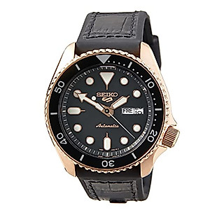 SEIKO Men's Analogue Automatic Watch with Silicone Strap SRPD76K1