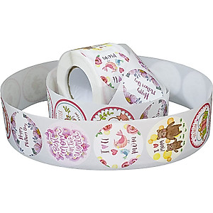 500Pcs Mothers Day Stickers,Mother’s Day Stickers Roll,Happy Mothers Day Stickers for Envelopes Gift Cards Decorations