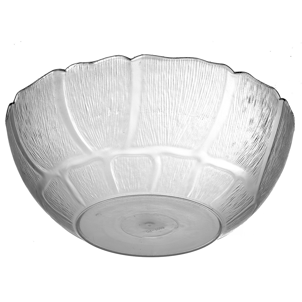 Carlisle FoodService Products Petal Mist Plastic Bowl, 9 Inch Diameter for Catering, Buffets, Restaurants, Polycarbonate (Pc), 2.4 Quarts, Clear, (Pack of 12)