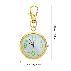 2pcs Pocket Watch Casual Watch Nurses Digital Watch Elderly Alloy Watch Nurses Watch Digital Watches for Watch Kid Watch Exam Form Large Dial Child Ordinary Glass Mirror
