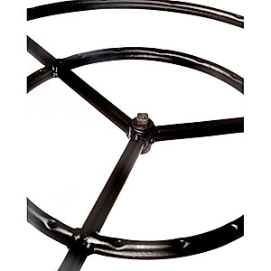 Black Steel Fire Ring - 22 inch