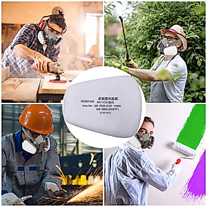 5N11 Particulate Filter -Compatible with 5P71， Spray Paint Dust-Proof Anti-Particles for Particulate Filter Compatible Fits 6100/6200/7501/7502/6800/FF402 Series Respirator（20 Pcs）