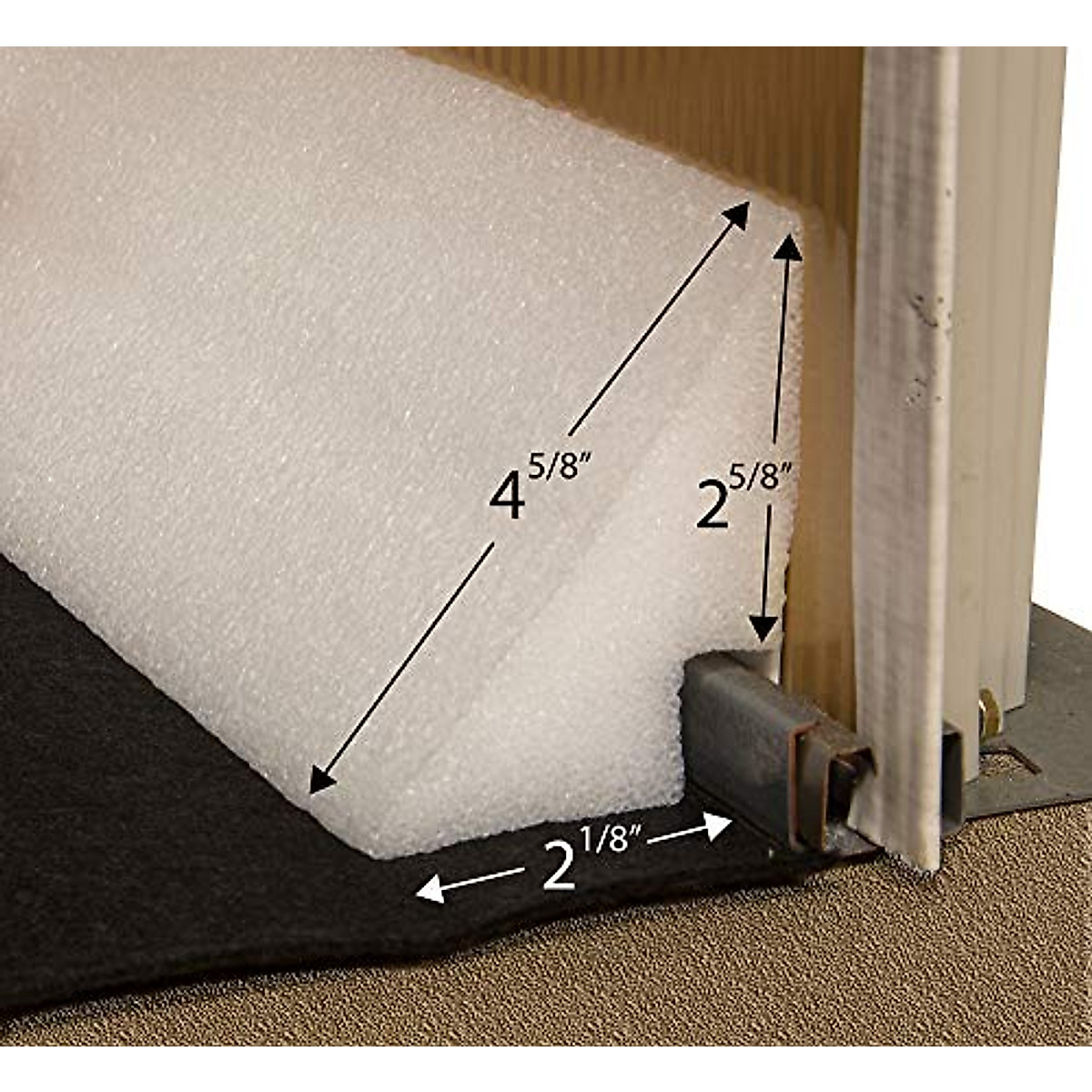 Aqua Select 48 inch Peel and Stick Pool Cove for 18' Round Above Ground Pools | 15 Sections | Durable Foam Construction | Easy Installation | Add Protection to Your Pool Liner