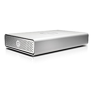 G-Technology 4TB G-DRIVE USB 3.0 Desktop External Hard Drive, Silver - Compact, High-Performance Storage - 0G03594-1