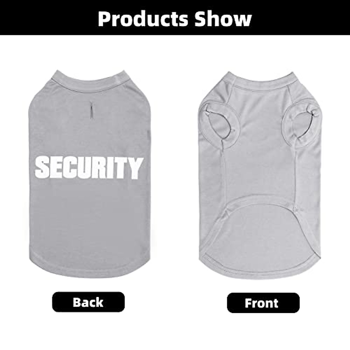 BINGPET Dog Shirts -Soft Cotton- Puppy T-Shirts for Dogs Light Weight Tank Top Vest for Summer