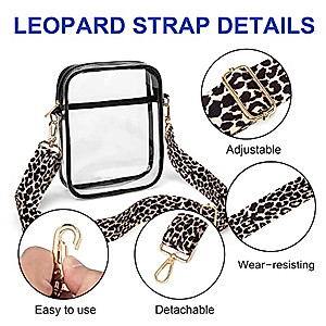 TEABAN Clear Delicate Crossbody Purse Bag, Stadium Approved Transparent Bag for Festivals, Sports Events, Small Concerts Bag for Women Men with Inner Pocket and Adjustable Shoulder Strap