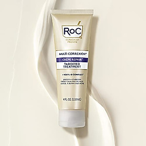 RoC Multi Correxion Crépe Repair, Targeted Treatment for Hands, Elbows, and Body with Shea Butter to Smooth Crepey Skin, 4 oz