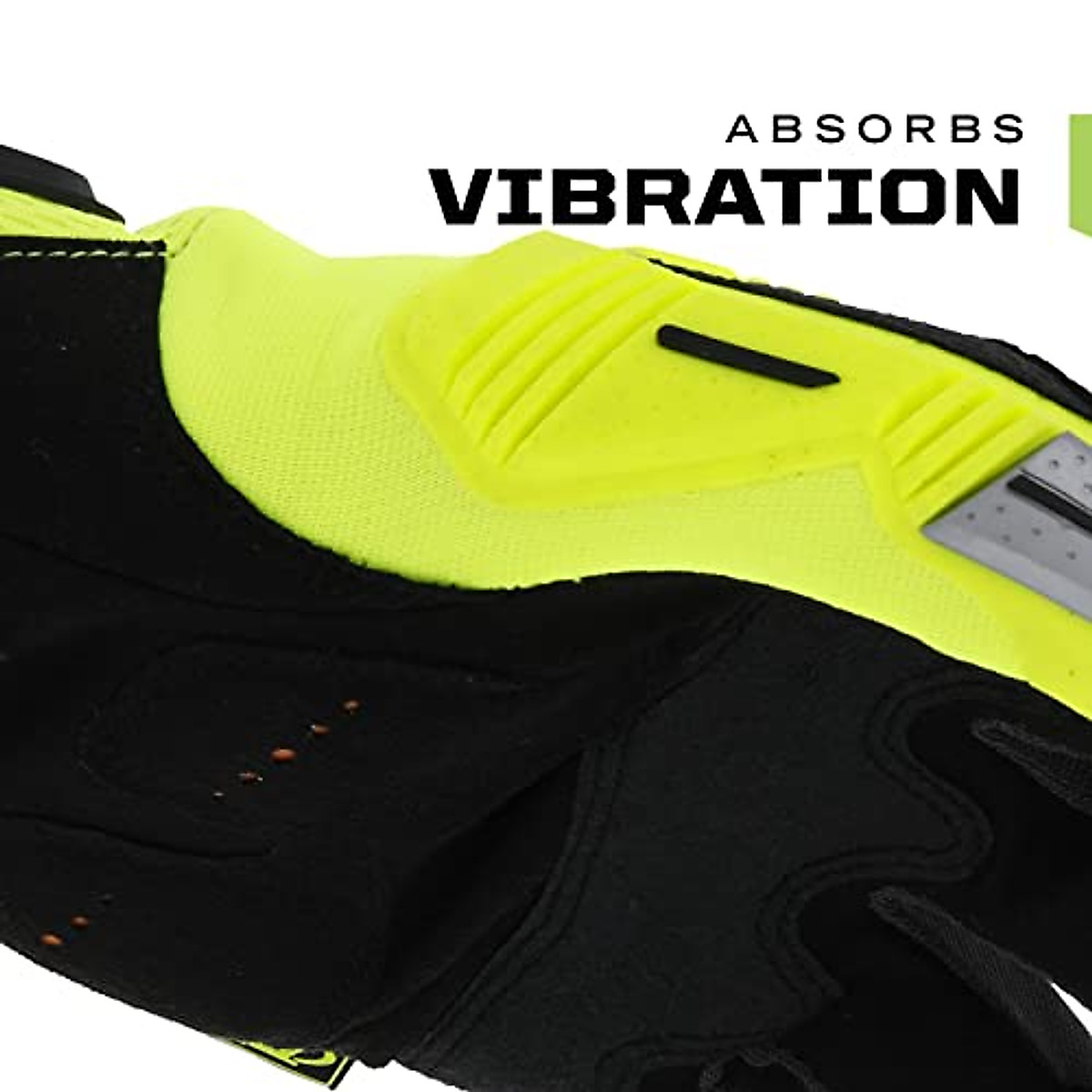 Mechanix Wear: Hi-Viz M-Pact Work Gloves (Medium, Fluorescent Yellow)