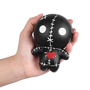 Anboor 4.7" Voodoo Dolls Squishies Cute Ghost Doll Stress Relief Kawaii Soft Slow Rising Squeeze Toys for Kids Adults Idea Stress Relief Kid's Toys