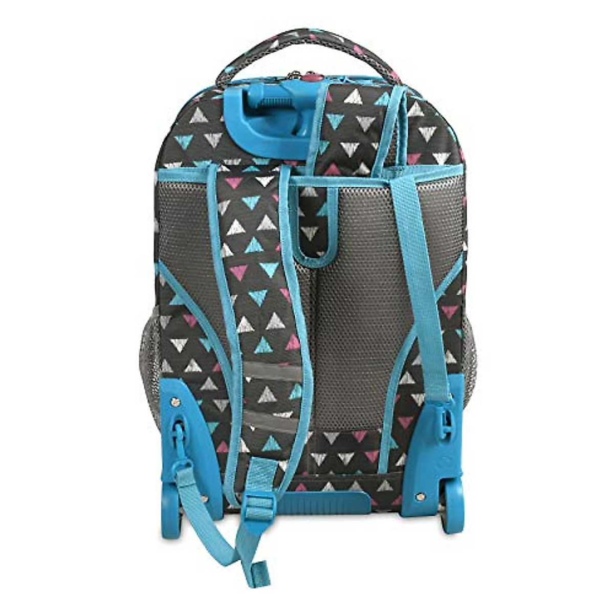 J World New York Sundance Rolling Backpack Girl Boy Roller Bookbag, Sprinkle, 20 Inch