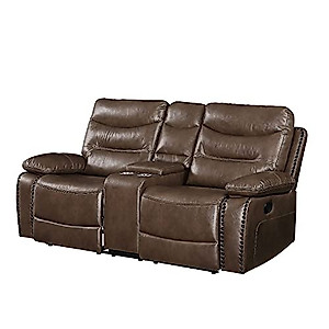 Acme Furniture Aashi Love Seats, Brown