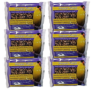 Songbird Treats Seed Cake Happy Finch 6 Pack of Seed Cakes | 8 oz Bird Seed Cakes for Wild Birds