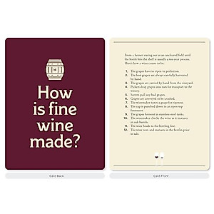 The Wine Lover's Card Deck: 50 Cards for Selecting, Tasting, and Pairing