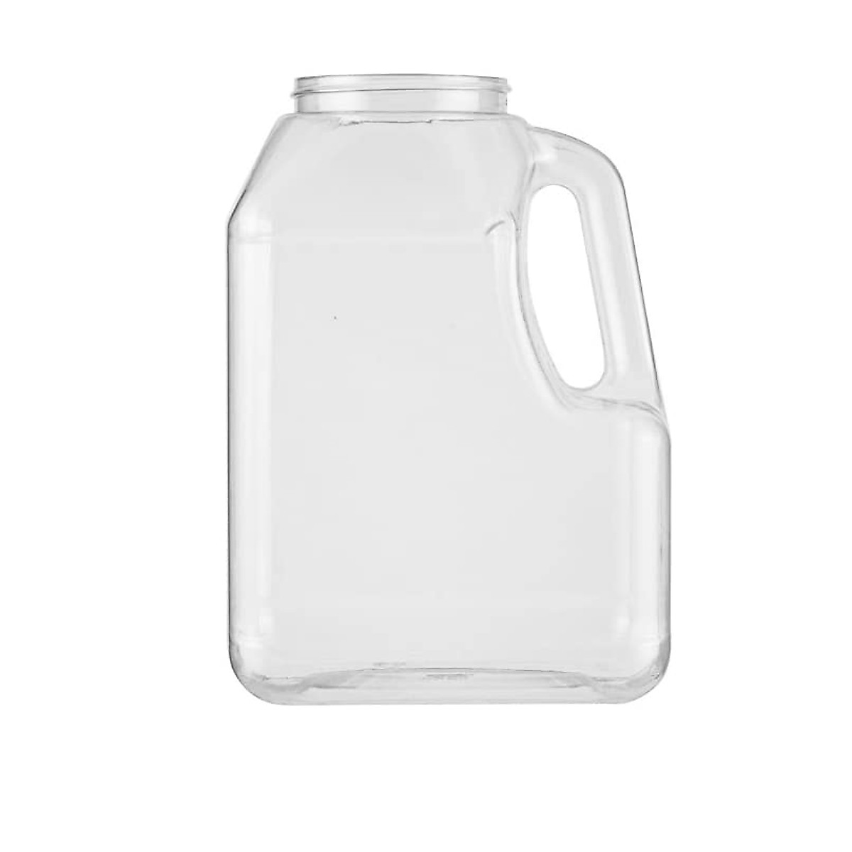 1 Gallon Clear Plastic Jars with Screw On Lids, BPA Free, PET Plastic, Made in USA, Bulk Storage Containers ( Pack of 3)