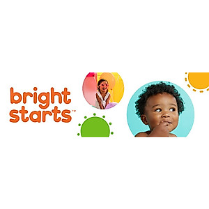 Bright Starts Oball Easy Grasp Classic Ball BPA-Free Infant Toy in Red, Yellow, Green, Blue, Age Newborn and up, 4 Inches