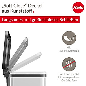 Hailo 0630-200 Öko Duo Plus L, Stainless Steel, Edelstahl