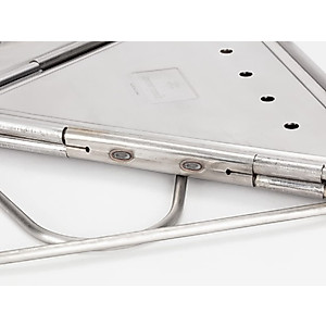 Snow Peak Pack & Carry (M) Fireplace - Made of Durable Stainless Steel - 13.75 x 13.75 x 9.75 in