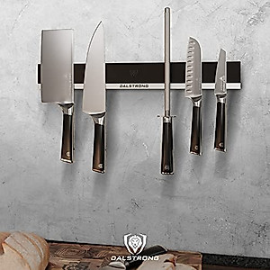 Dalstrong Magnetic Knife Holder Wall - Scratch-Resistant Silicone - Stainless Steel Details - Matte Black - Knife Magnetic Strip - 18" x 2" - Powerful Magnet Kitchen Bar - Easy Mount - Safe Display