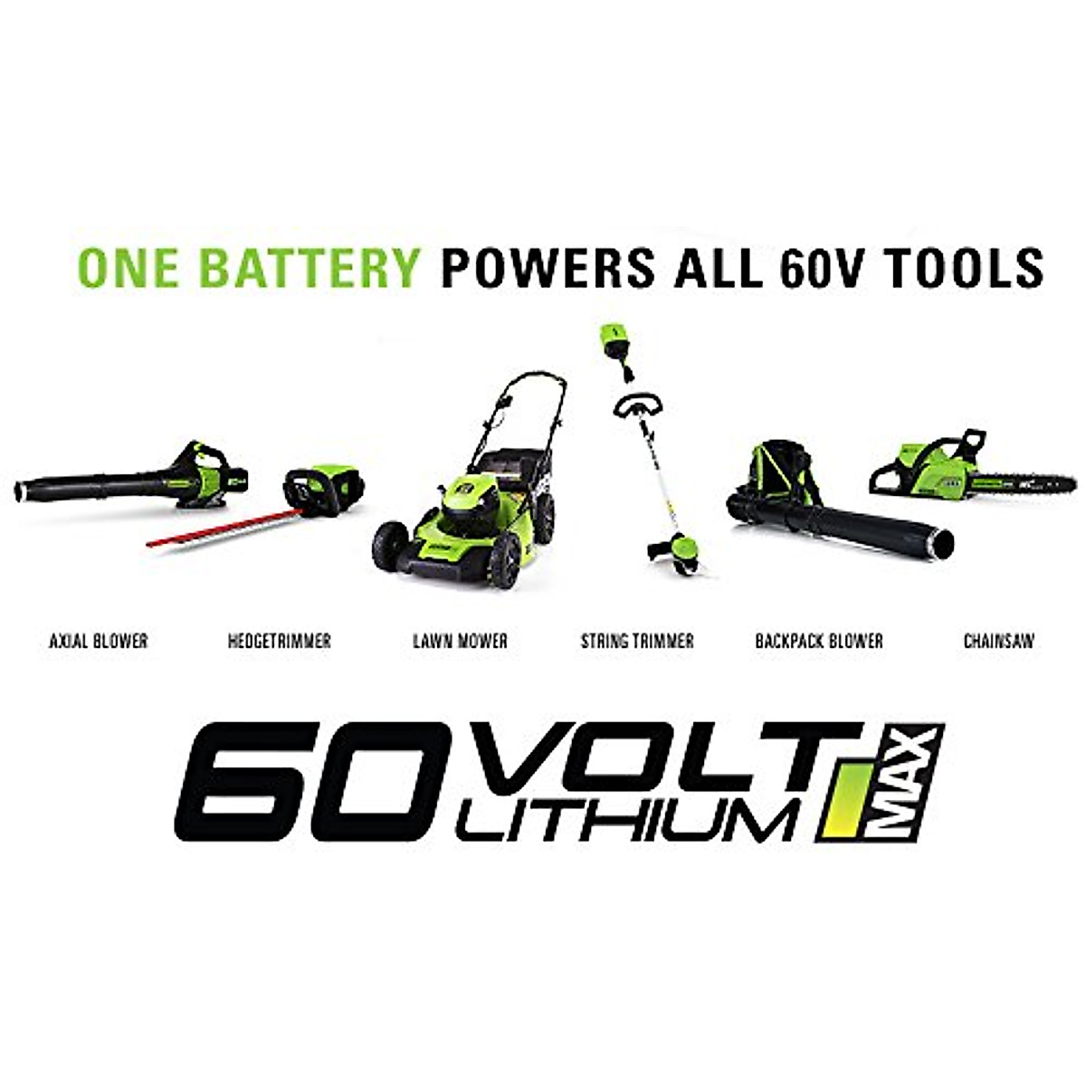 Greenworks Pro 60-Volt Max-Volt 5-Amp Hours Rechargeable Lithium Ion (Li-ion) Cordless Power Equipment Battery