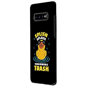 Galaxy S10+ Funny Rubber Ducky Duckie Yellow Bath Toy Rubber Duck Case
