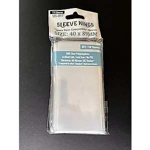 Sleeve Kings Space Base Compatible Sleeves (40x89mm) - 110 Pack, 60 Microns