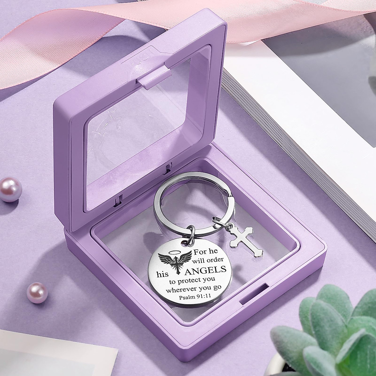 Christian Gifts for Women Faith, Inspirational Gifts Religious Gifts for Women, Catholic Spiritual Gifts Birthday Christmas Gifts for Women Mom Sister Best Friends Wife Coworkers w/ 16Oz Can Glass Cup