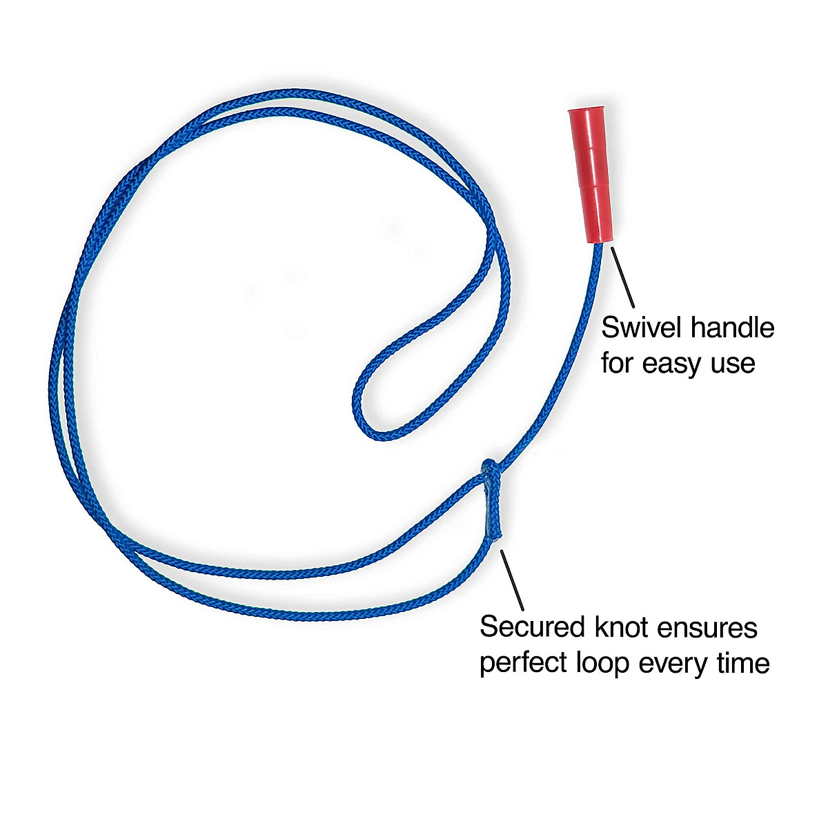 Western Stage Props Children’s Cowboy Kiddie Trick Rope Lasso Pre-Tied | Ages 4-10 |Blue|