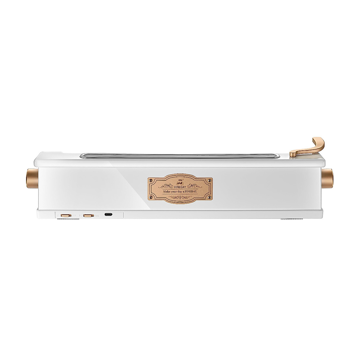 FINEDAY Keyboard 3.0, Blue Switch, Retro Mechanical Keyboard, Typewriter Designed, Bluetooth 5.0 & USB up to 4 Devices, for Desktop PC/Laptop Mac/Phone (83 ABS Keycap - White)