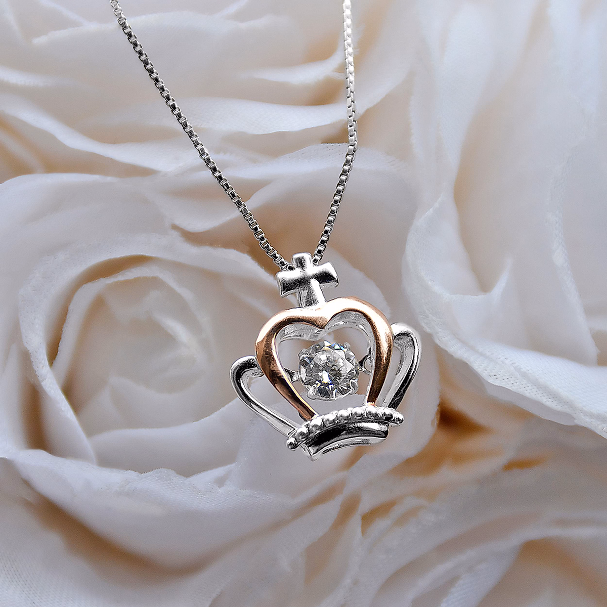 Aphrodite's Mom Birthday Gifts, To My Badass Mom,Luxe Crown Necklace, Birthday Gifts for Mom, 925 Sterling Silver, Necklaces for Women, Gifts for Mom From Daughter, Sterling Silver, Cubic Zirconia