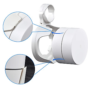 STANSTAR Outlet Wall Mount for Google Mesh WiFi System(2020 Model,Round Plug), Sturdy WiFi Holder for Google Mesh WiFi Router, Excellent Cord Management Without Screws.(3Pack)