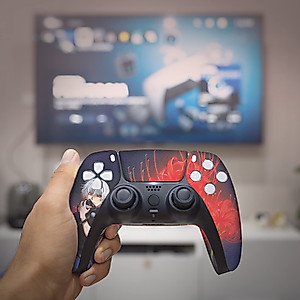 Tokyo Ghhoul Custom PS-5 Controller Wireless compatible with Play-Station 5 Console by BCB Controllers | Proudly Customized in USA with Permanent HYDRO-DIP Printing (NOT JUST A SKIN)