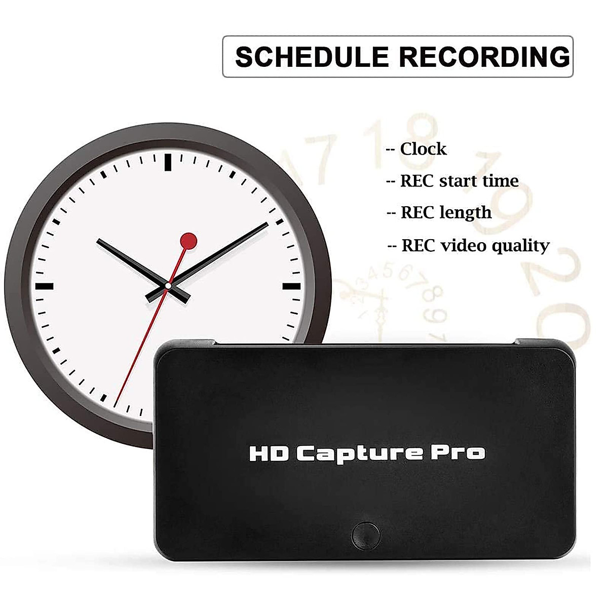 Ezcap295 1080P Game Capture Card via HDMI/Ypbpr/AV Input with Schedule Recording/Remote Control Compatible with Nintendo Switch PS4 and PS3, Xbox one, N64, Blu-Ray