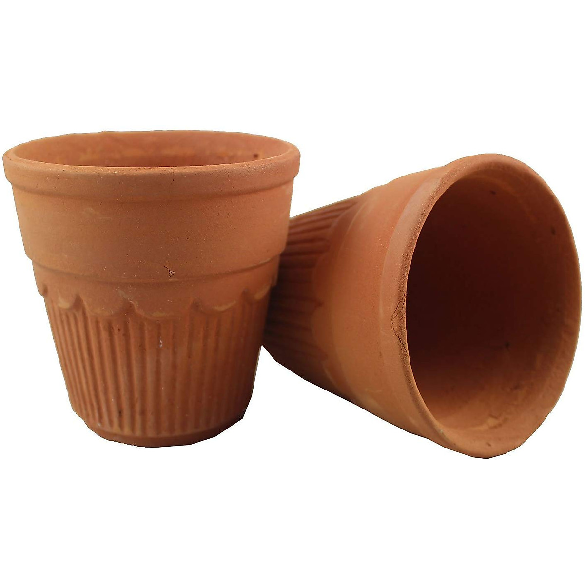 Odishabazaar Terracotta(Real Mitti) Baked Kullad - Set Of 6 using for Tea And Coffee 100/120ml