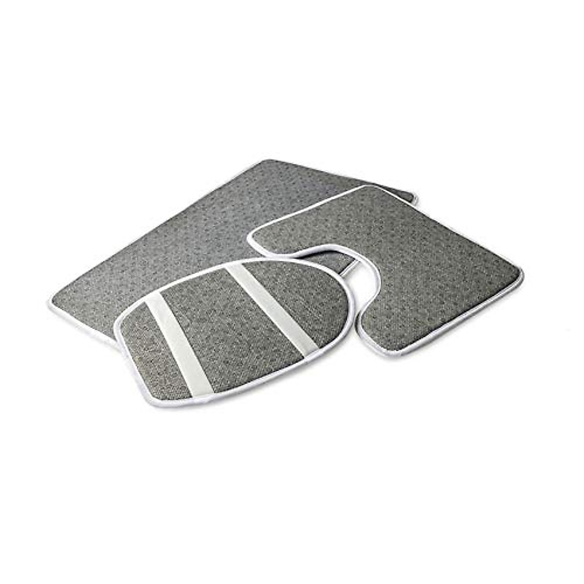 HUGS IDEA Cool 3D Dinosaur Animal Pattern Non-Slip Soft Bath Mat Set with Rug/Contour/Lid Cover (3piece)