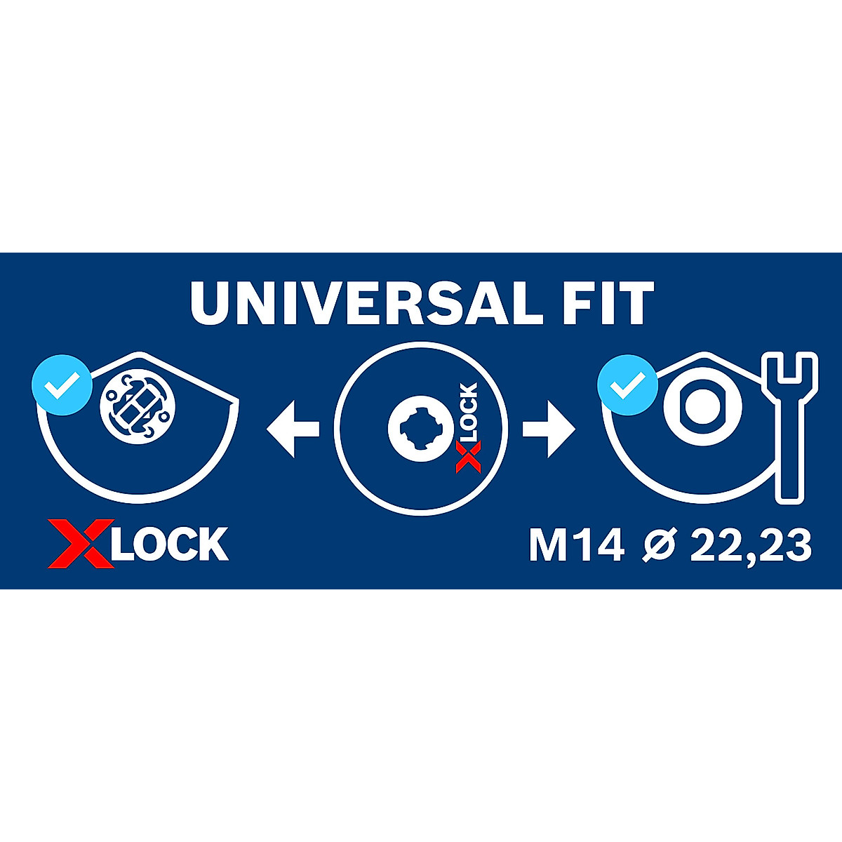 Bosch Professional 2608619259 Cranked Cutting Disc Expert (for Metal, X-Lock, Diameter 125 mm, Bore Diameter 22.23 mm, Thickness 6 mm)