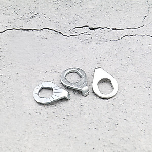 eMagTech 24PCS Bike Wheel Axle Nut & Safety Washer Kit M10 M9.5 M8 Bicycle Hub Flanged Axle Nut for Mountain Bike Road Bike Front and Rear Bike Wheel Axle