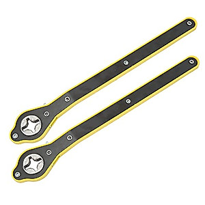 Pair 13.4in Ratchet Set, 2T Load Bearing, Positive and Negative Reversing Knob Designdrive Ratchet Handle Suitable for Small Cars Such As Cars, Suvs, and Trucks(Cars Below 2T)