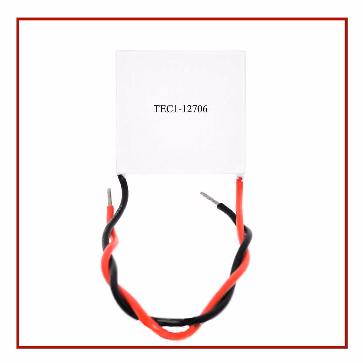 Acxico 2Pcs TEC1-12706 Semiconductor Refrigeration Tablets Heatsink Thermoelectric Cooler Cooling Peltier Plate Module 40x40MM