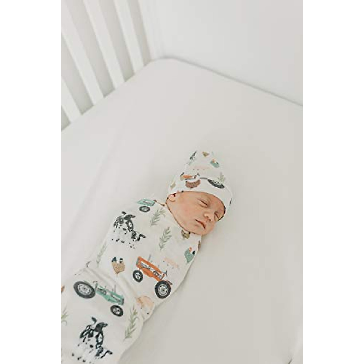 Large Premium Knit Baby Swaddle Receiving Blanket"Jo" by Copper Pearl