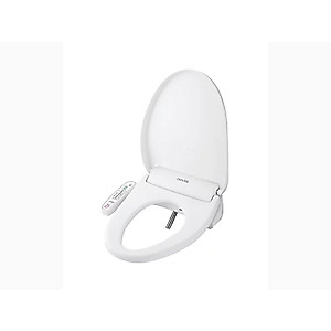 KOHLER BN330-N0 Novita Electric Bidet Toliet Seat, Elongated Heated Bidet Warm Water Bidet with Dryer, Bidets for Existing Toilets, White
