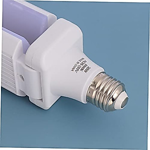 OSALADI Led Fan Light 2 Barn Collapsible Ceiling Design Basement Dining Adjustable LED Blades Two-Leaf Bulbs Panels Deformable Foldable for Home Garage Style W White Ac- Workshop Fan Lights Led Bulb