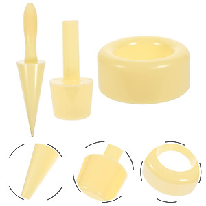 Operitacx Waffle Cone Maker Tool Waffle Cone Set Plastic Cream Horn Ice Cream Cone Roller Egg Roll DIY Ktchen Cookware Bakeware Waffle Cone Roller