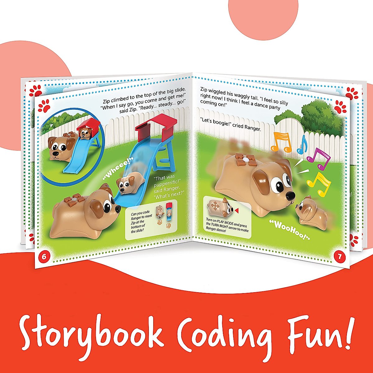 Learning Resources Coding Critters Ranger & Zip,22 Piece Set, Ages 4+, Screen-Free Early Coding Toy for Kids, Interactive STEM Coding Pet, Gifts for Boys and Girls