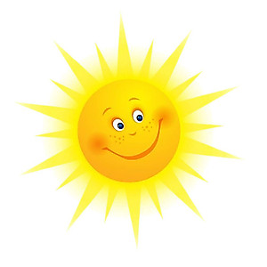 Smiling Sun Wall Sticker Wall Decal Sun Wallpaper for Kindergarten Home Room Wall Decorations