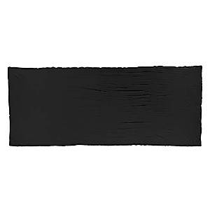 Abeelah Jersey Hijab Scarf - Made in the USA - Islamic, Muslim, African and Indian Fashion Compatible (Black)