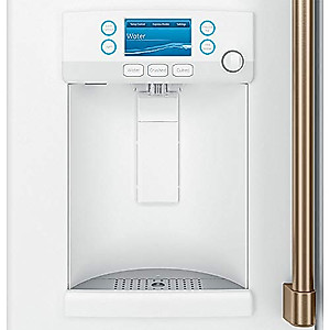 CAFE GE CYE22TP4MW2 Caf0233 22 Cu.Ft. Matte White Counter-Depth French Door Refrigerator