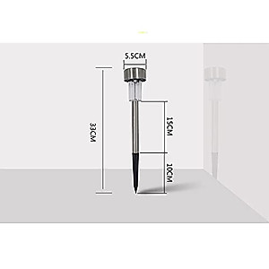 DJASM 2 Pcs Solar Powered Lawn Lights Outdoor Decorative Lawn Stake Column Lights for Home Garden Courtyardbubble Column Lamp