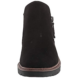 Dr. Scholl's Shoes Women's Lanyn Ankle Boot, Black Microfiber, 8 US